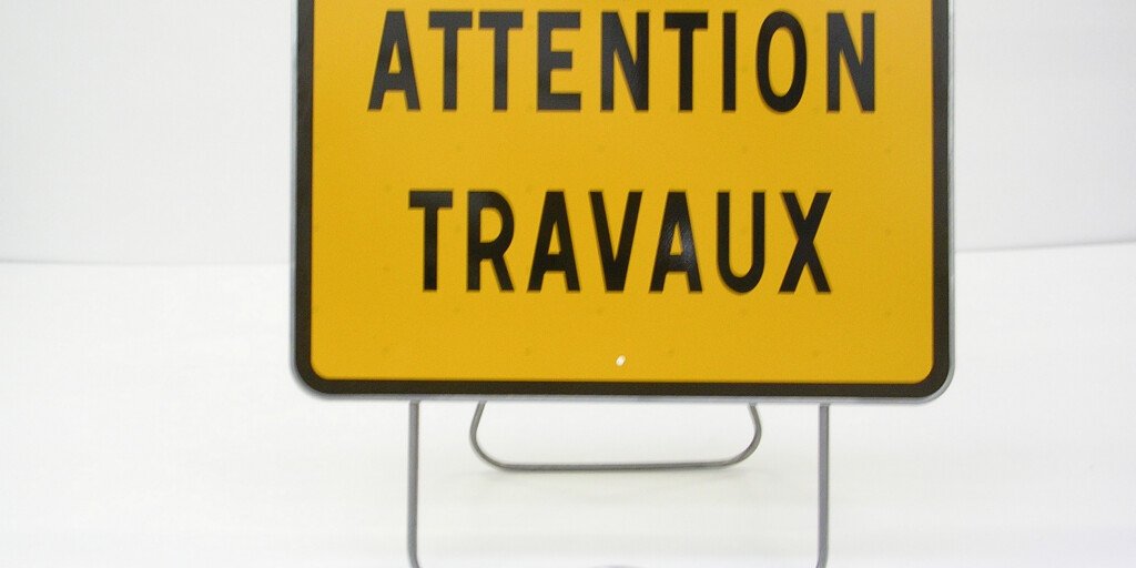 Panneau de chantier KC1 800X600 Attention travaux